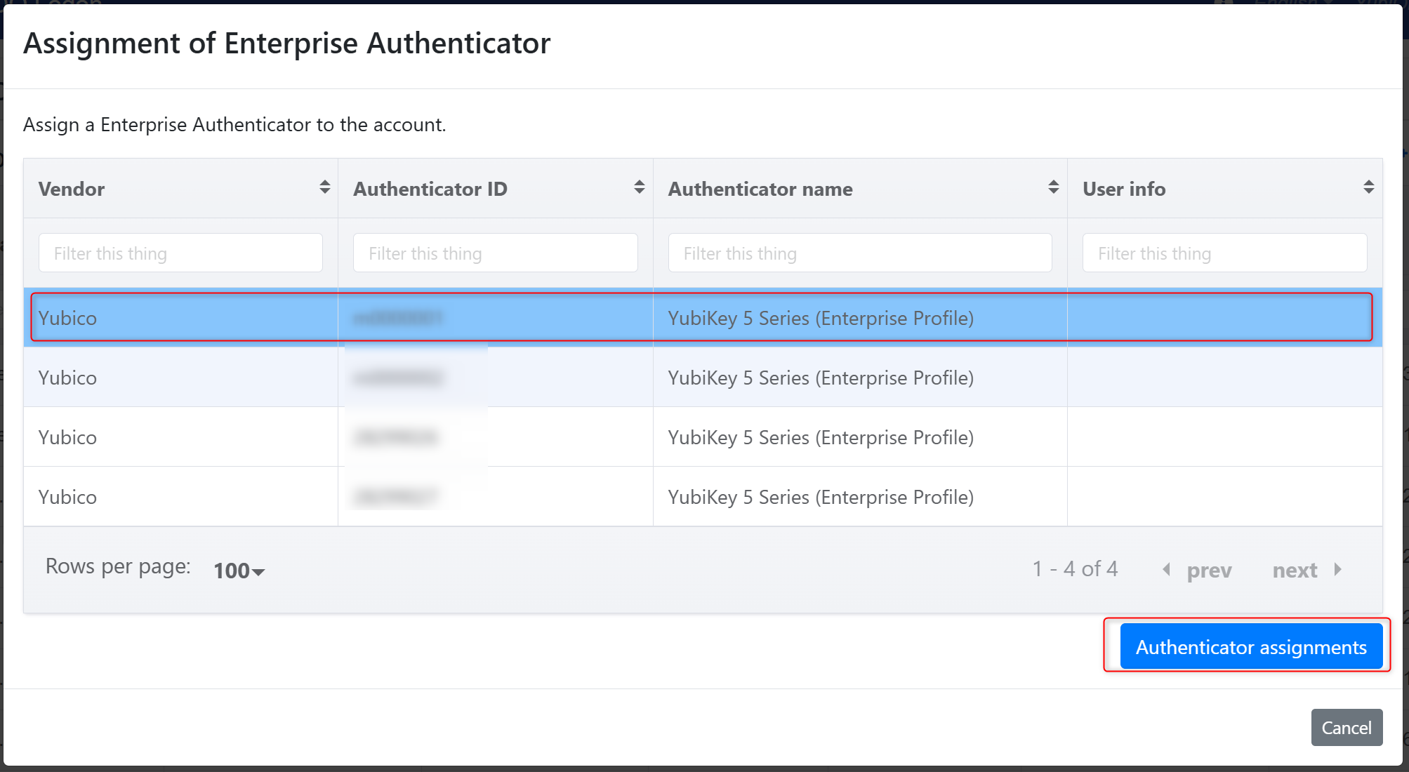 Assign Accounts And Authenticators Yubion Fido Logon Guide