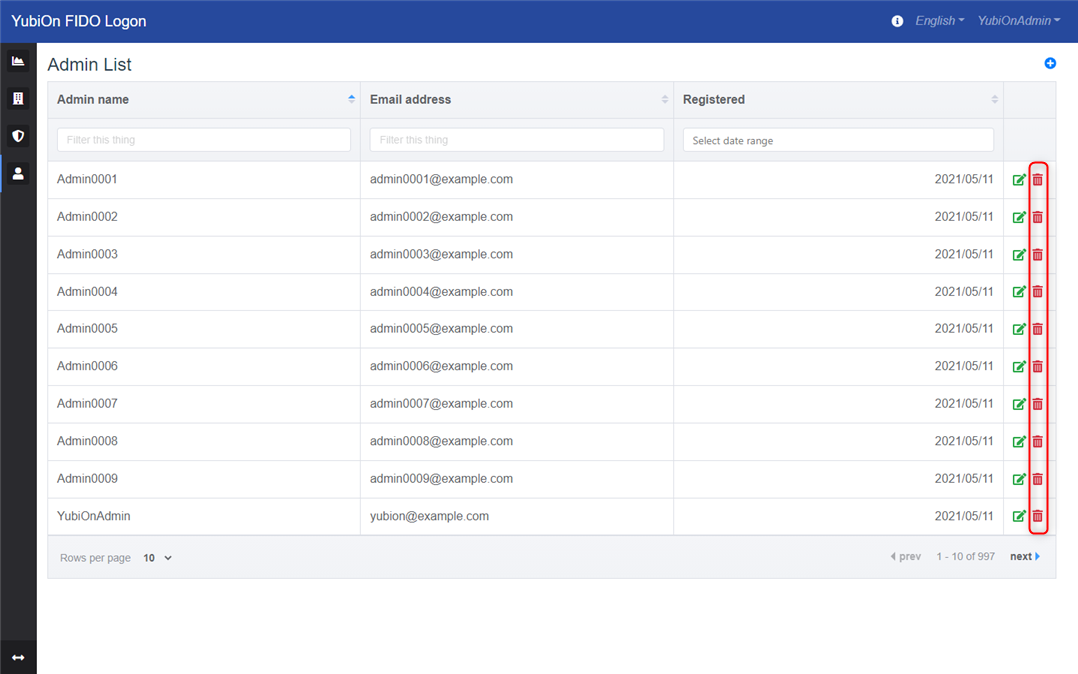 Delete Administrator Yubion Fido Logon Guide